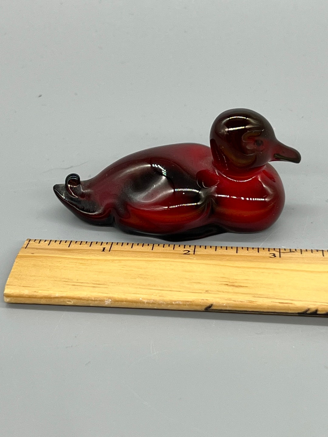 Royal Doulton Figurine - Flambe’ Resting Swimming Duck - Etsy