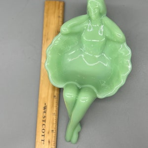Bathing Beauty Soap Dish / Trinket Dish Jadeite Jadite Jade Green Hand ...