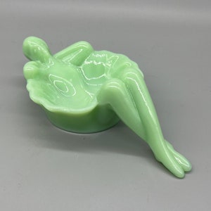 Bathing Beauty Soap Dish / Trinket Dish Jadeite Jadite Jade Green Hand ...