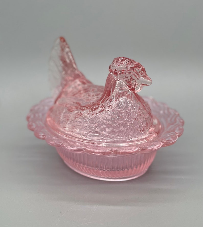 Hen on Nest Rose Pink 6 1/2 Mosser USA - Etsy