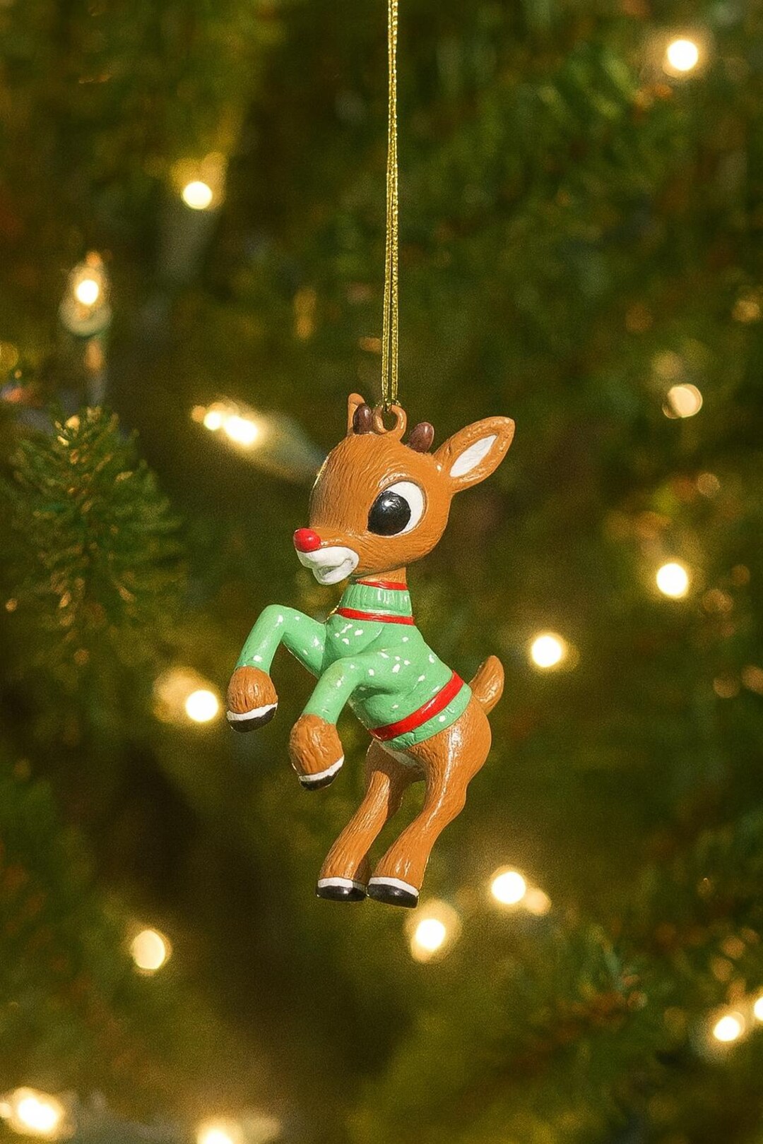 Kurt Adler Hand Painted Rudolph the Red-nosed Reindeer 3.5"christmas ...