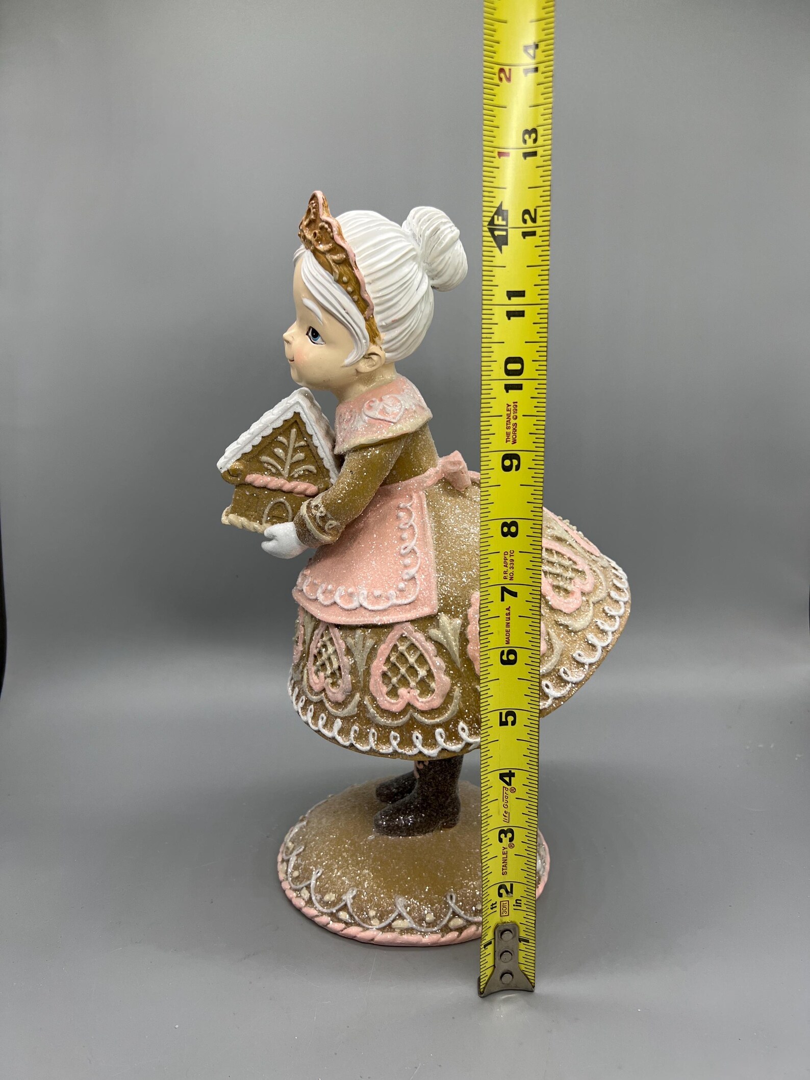 December Diamonds 12" Hand Decorated Mrs. Claus Holding Gingerbread ...