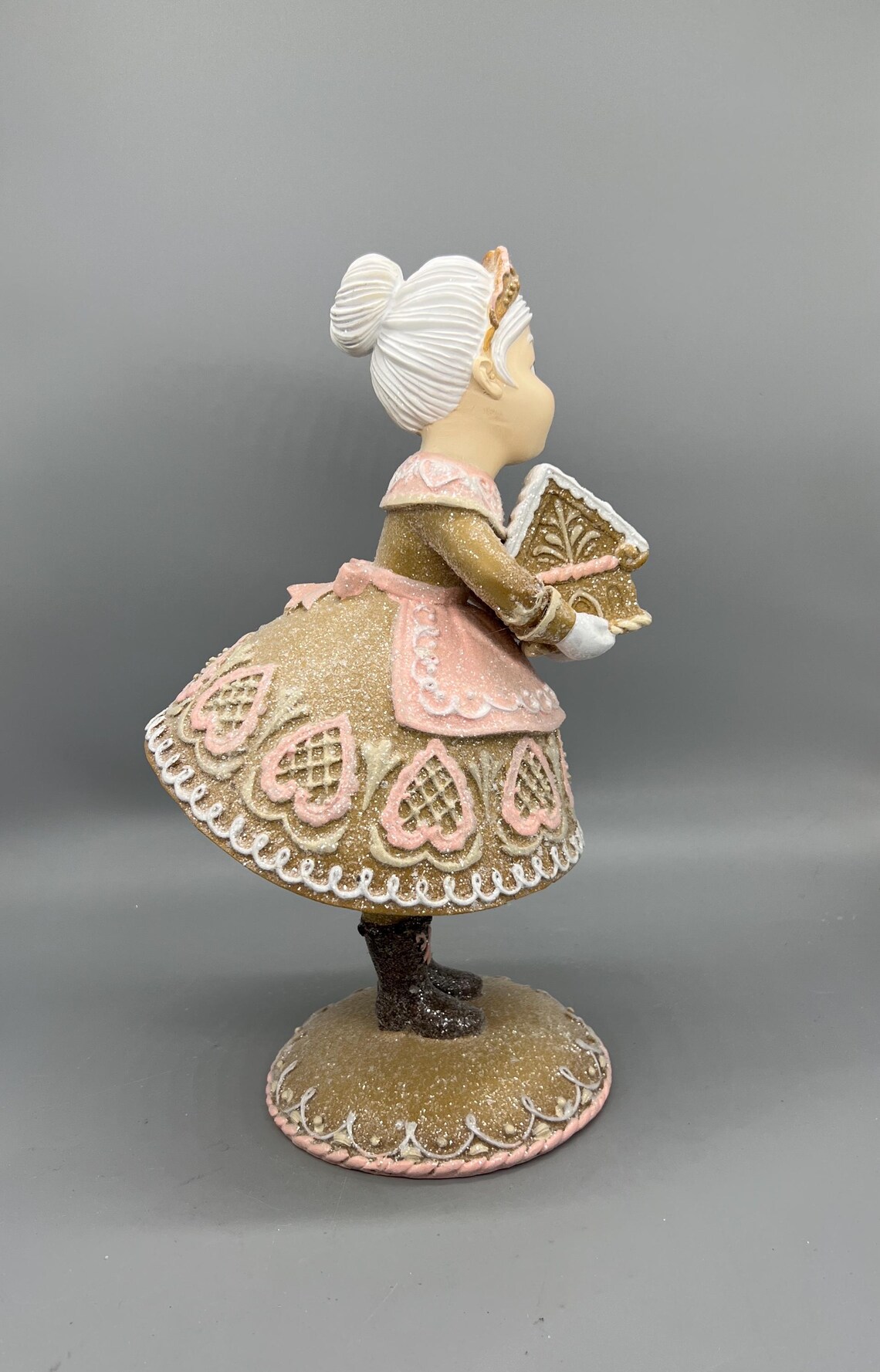 December Diamonds 12" Hand Decorated Mrs. Claus Holding Gingerbread ...