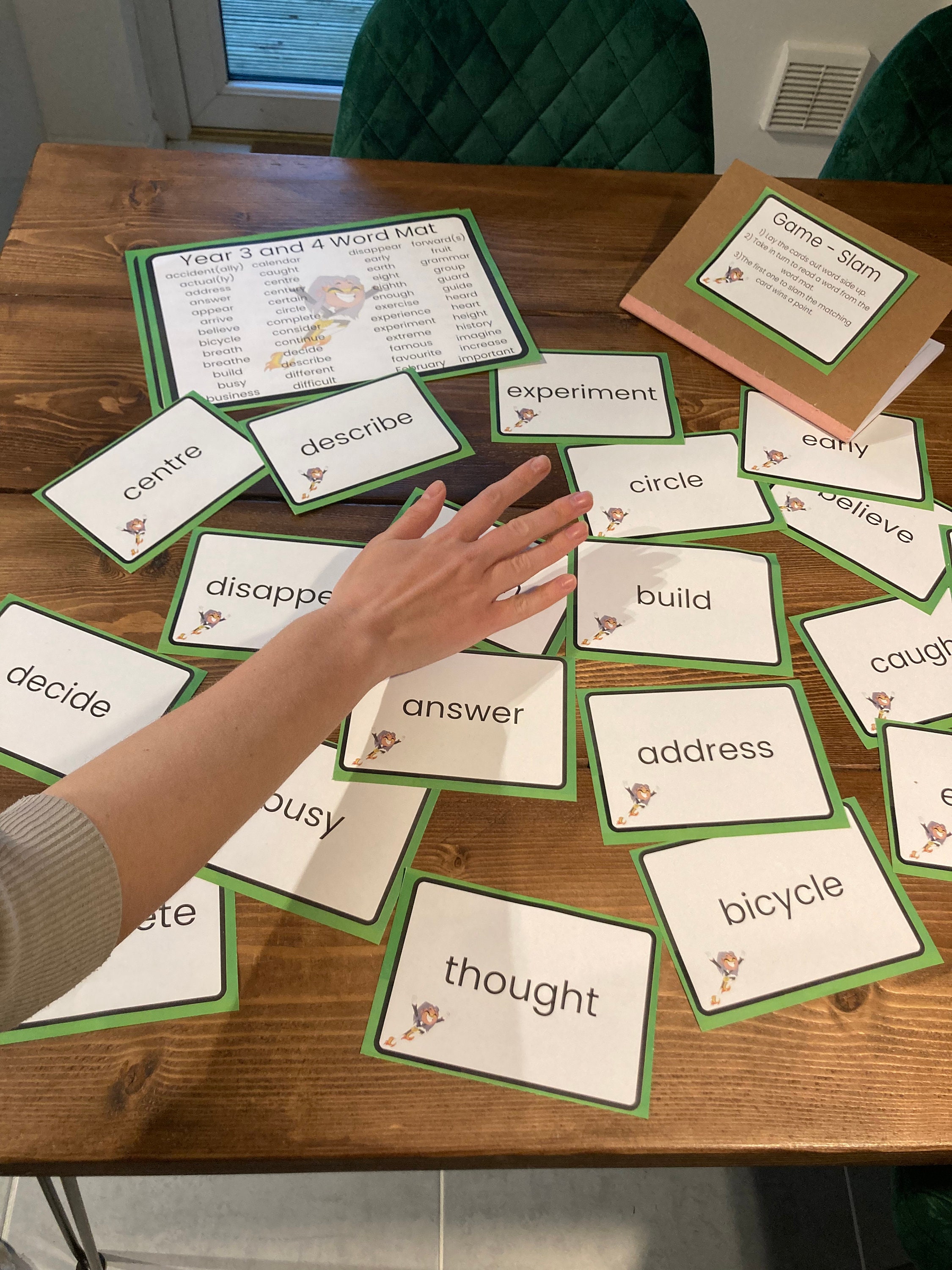 Spellings/ Tricky Word Mat and Flashcard Bundle - Etsy