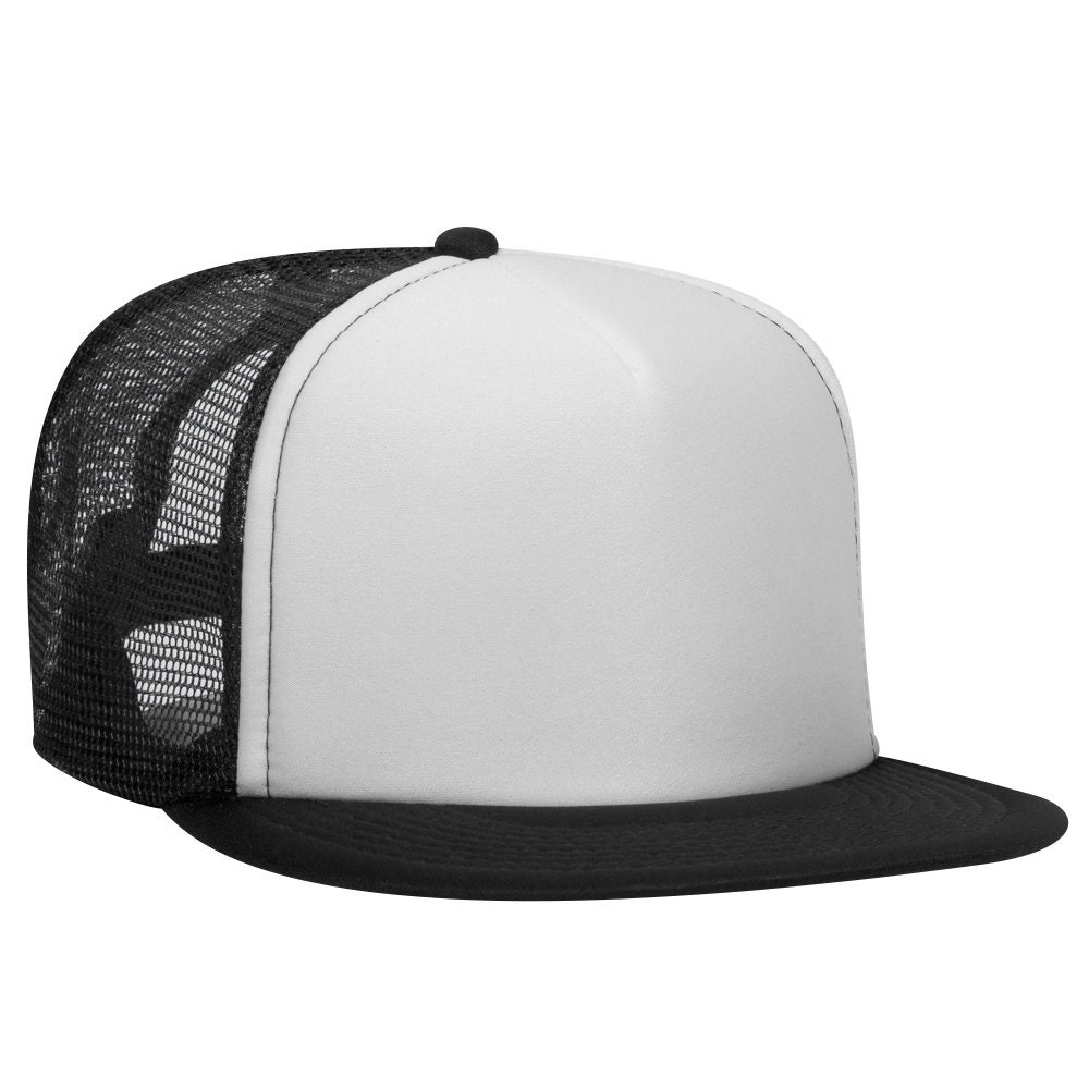 12 X Blank 5 Panel High Crown Mesh Back Trucker Snapback Hat 12 Pcs - Etsy