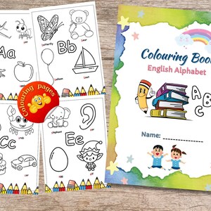 English Alphabet Colouring Book for Kids | Kids Colouring | Reception ...