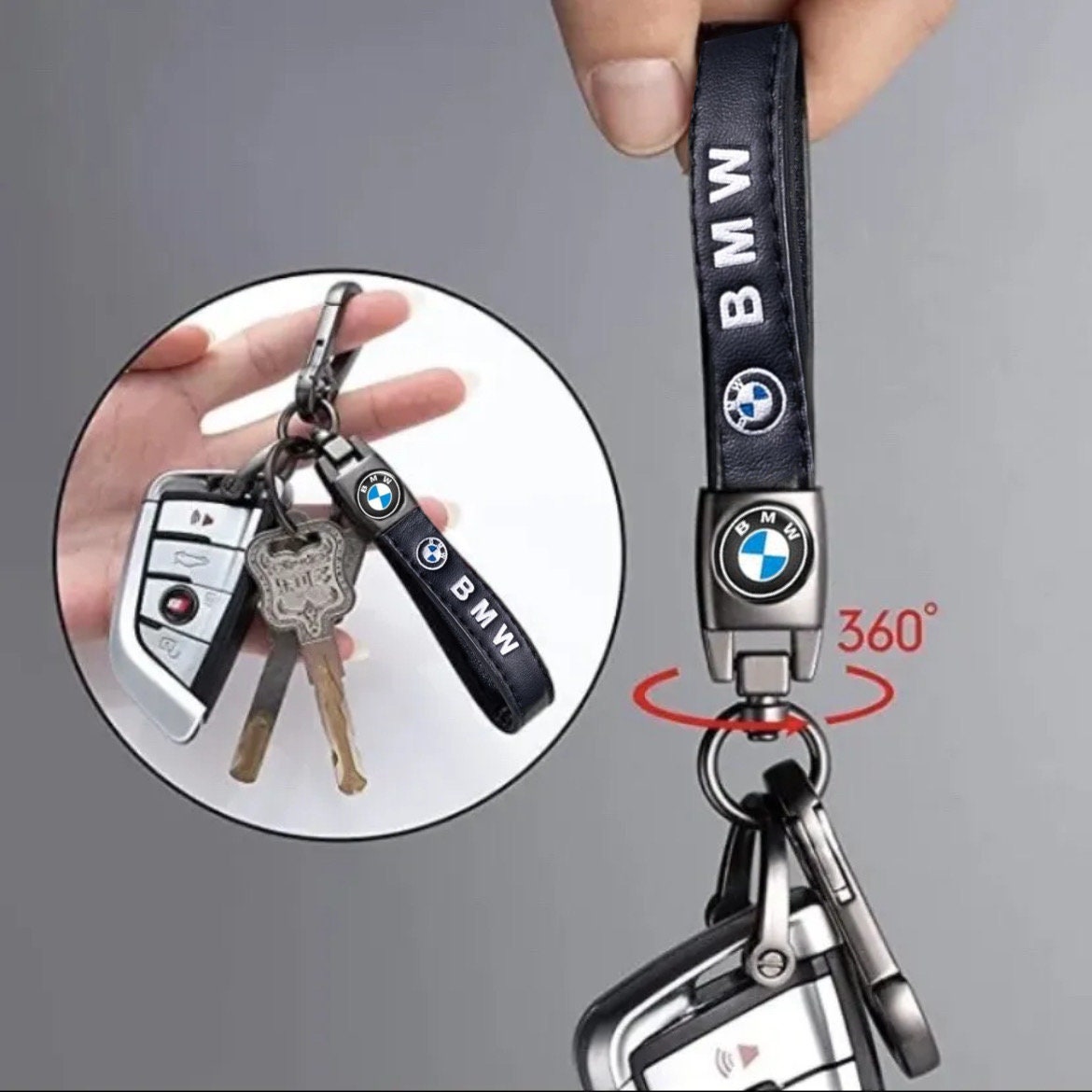 BMW Luxury Leather Keychain Keyring BMW LOGO Great Gift - Etsy UK