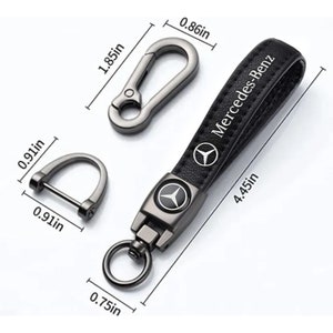 Mercedes Benz Luxury Leather Keychain Keyring Mercedes Benz Logo Great ...