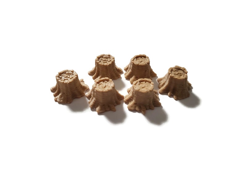 Miniature Tree Stumps 28mm (13pc) Set Grim Dark RPG Wargaming Terrain ...