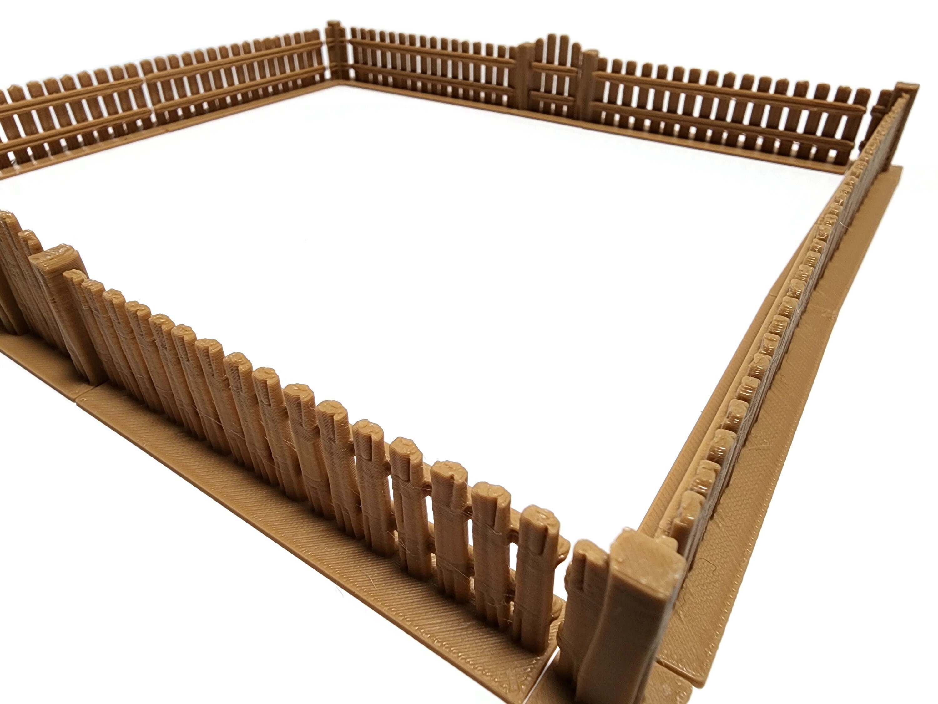Miniature Wooden Fence (14pc) Scaled for 28mm RPG Wargaming Terrain - Etsy