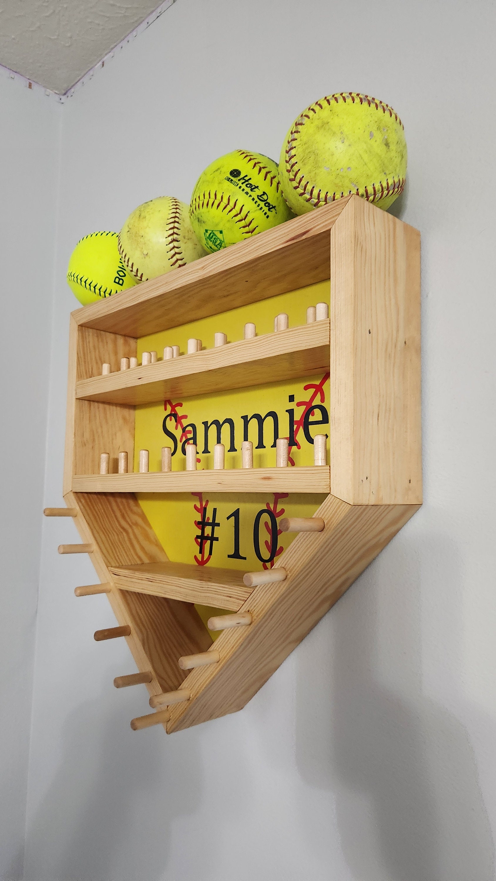 Softball Trophy Case, Baseball Trophy Case, Trophy Shelf, Ring Holder ...