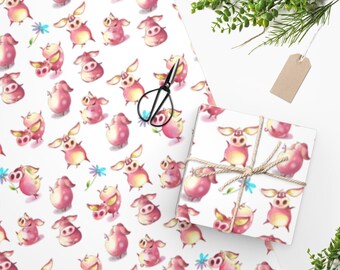 Pig Wrapping Paper - Etsy