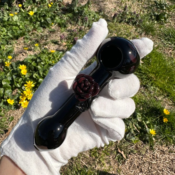 Black Glass Pipes - Etsy
