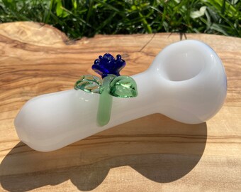 Glass Rose Pipe | Etsy