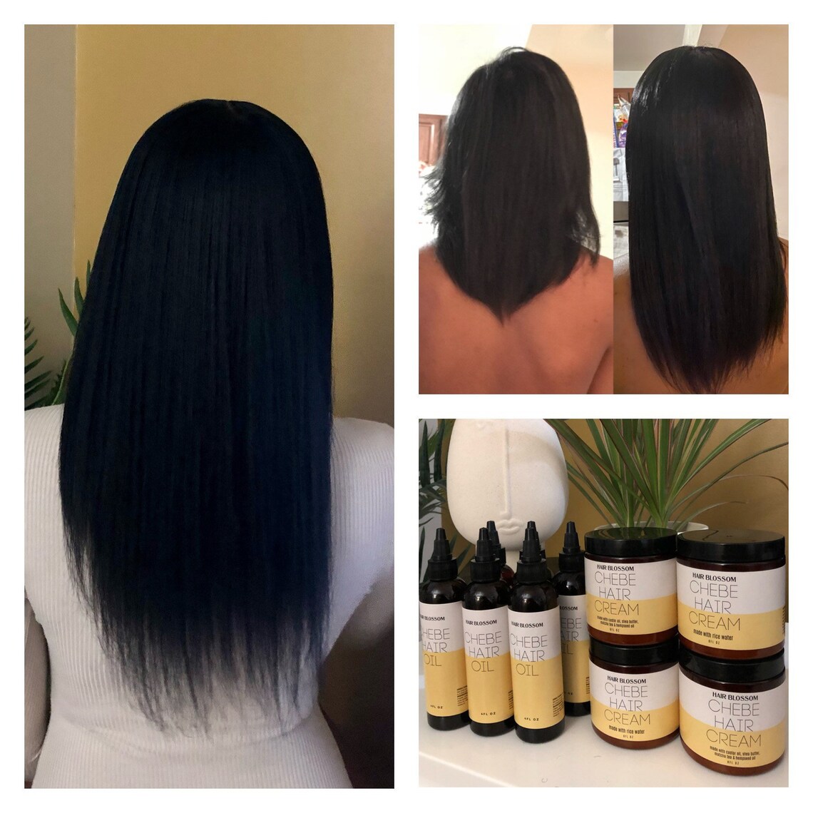 Chebe Hair Cream hempseed Oil, Castor Oil, Shea Butter, Matcha Tea - Etsy