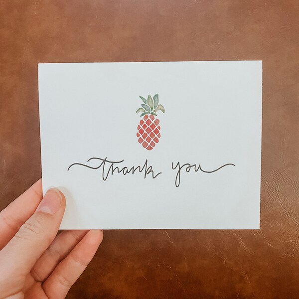 Pineapple Thank You - Etsy