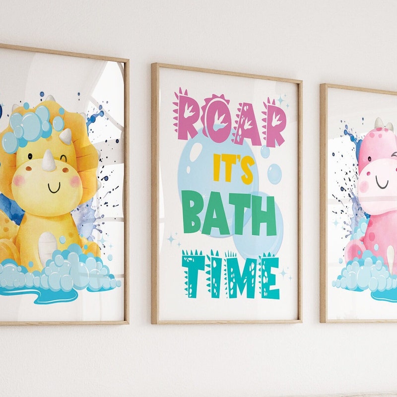 Dinosaur Bathroom - Etsy
