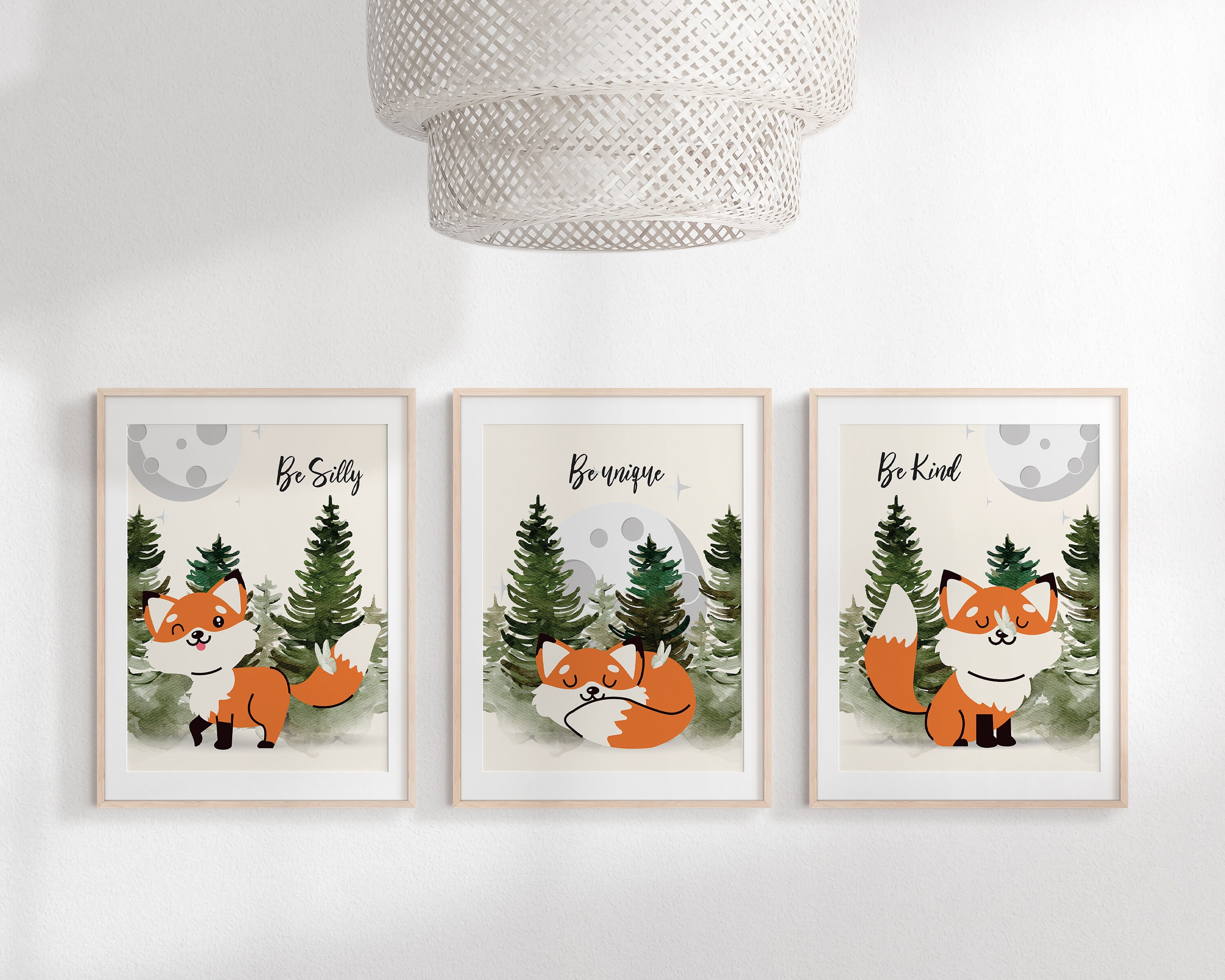 Fox Nursery Wall Art Fox Nursery Print Woodland Nursery Baby - Etsy