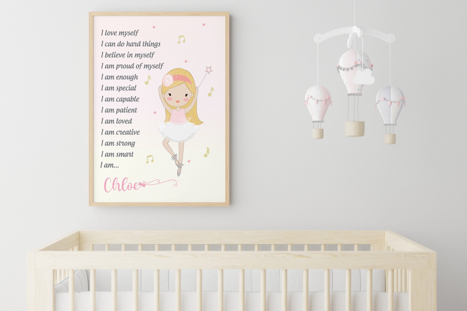 Personalized Name Girl Positive Affirmation Poster Daily Affirmations ...