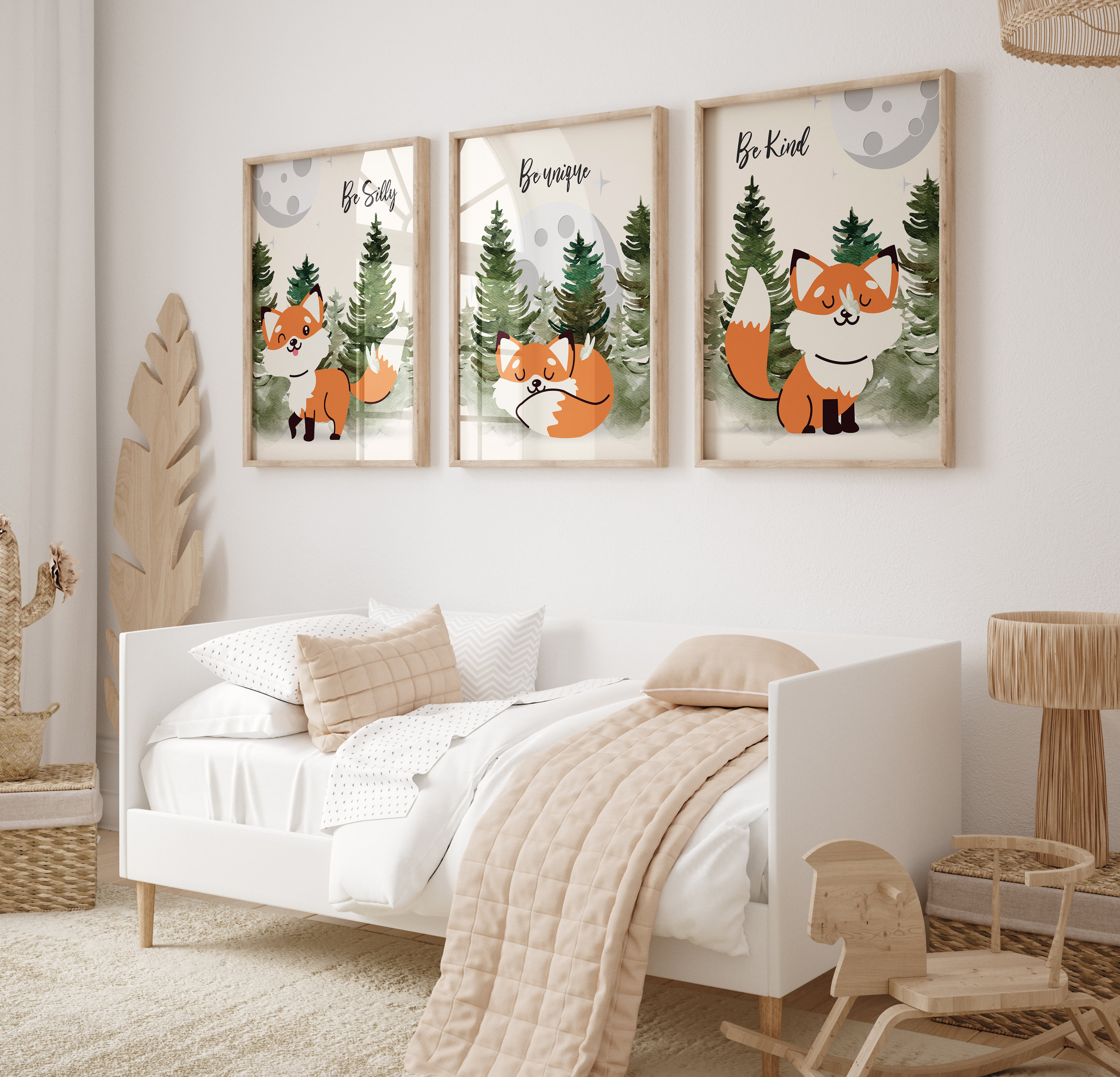 Fox Nursery Wall Art Fox Nursery Print Woodland Nursery Baby - Etsy