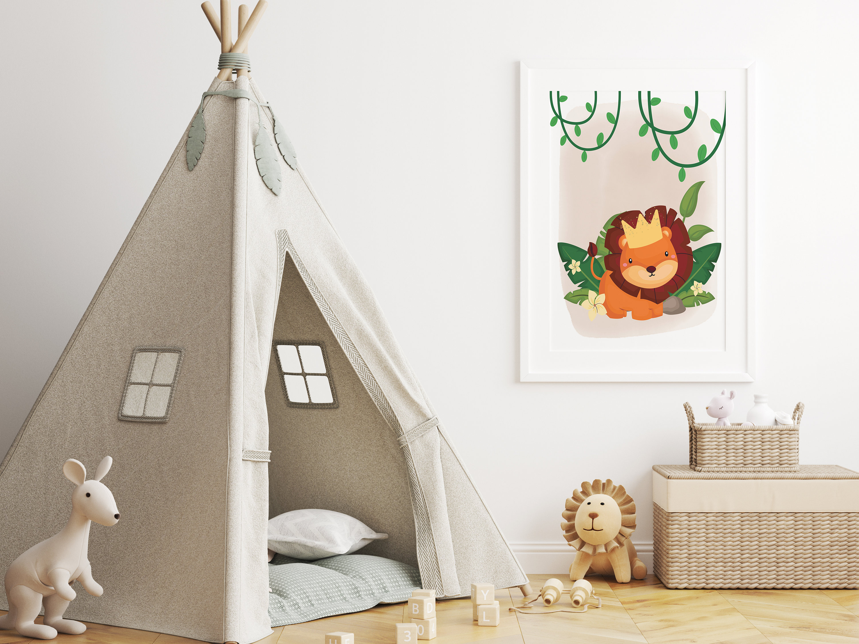 Jungle Theme Nursery Decorsafari Nursery Decor Set Wild One - Etsy