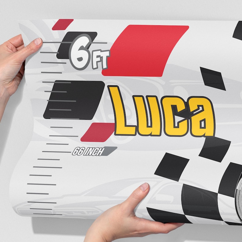 Custom Name Race Car Decor for Boy Room Car Theme Wall Decal ...
