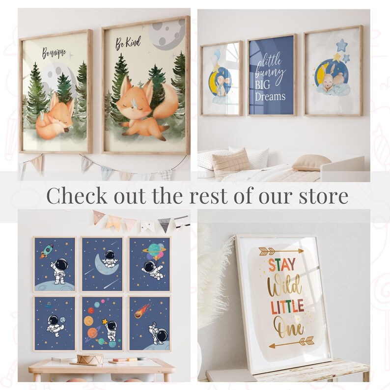 Personalized Space Print for Kid Room Decor Outer Space Printable Wall ...