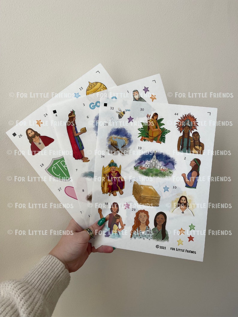 Book of Mormon Scripture Stickers LDS Scripture Stickers for | Etsy