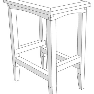 DIY Wooden Stool Plans: Beginner Woodworking Project (PDF) - Etsy