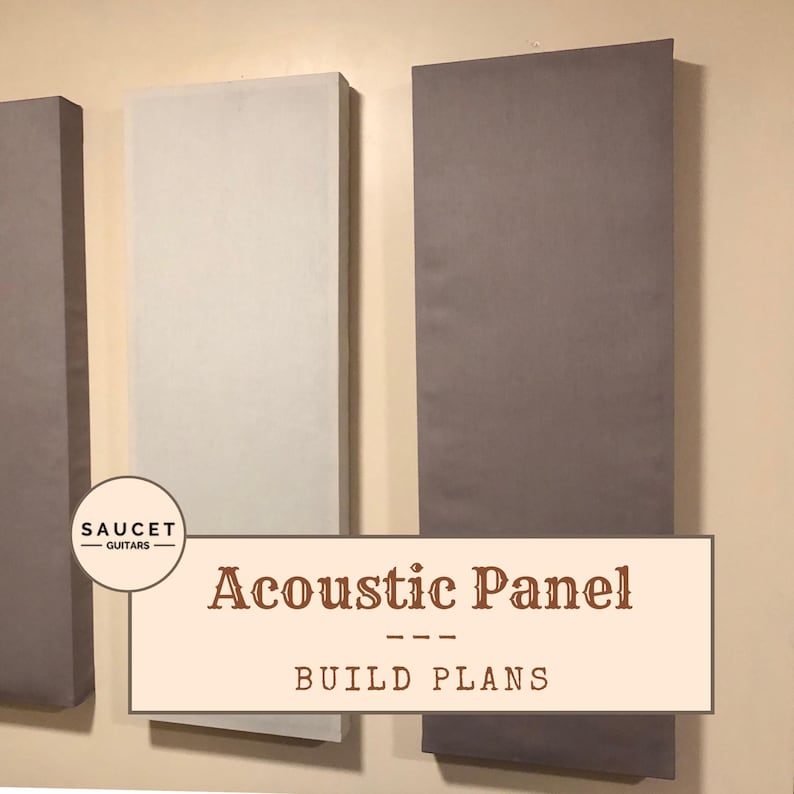 Acoustic Panel DIY Plans: Sound Treatment (PDF Download) - Etsy