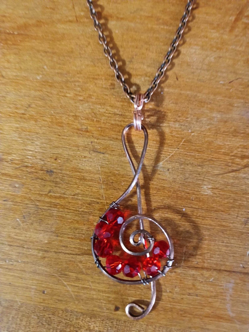 Treble Clef Necklace Treble Clef Pendant Musicians Necklace - Etsy