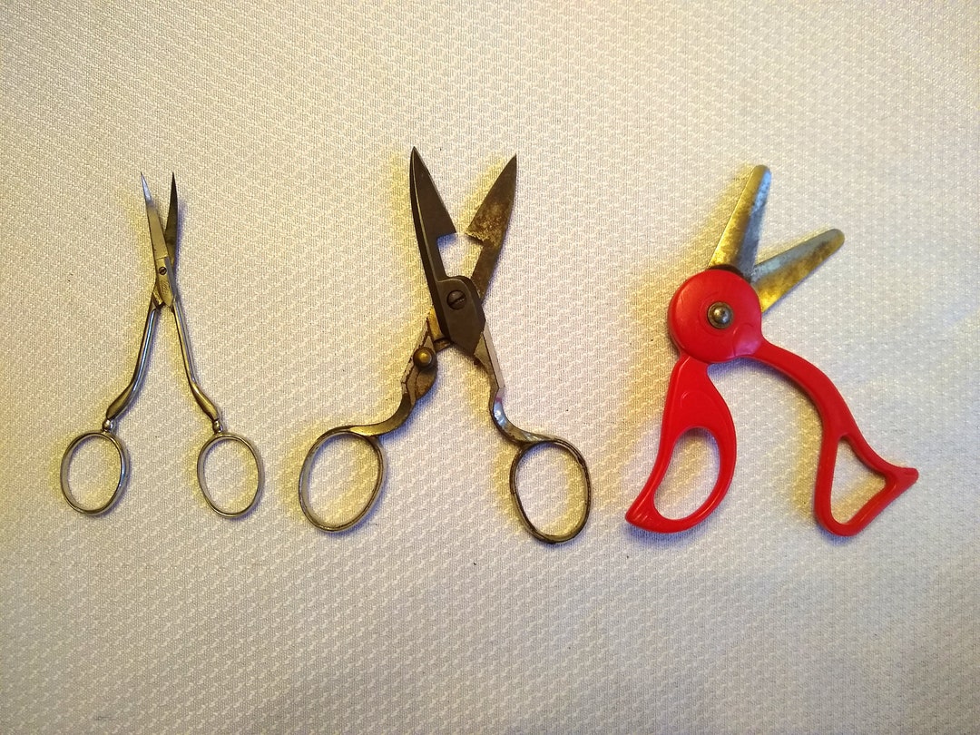 Three Rare Antique and Vintage Scissors - Antique German Scissors ...