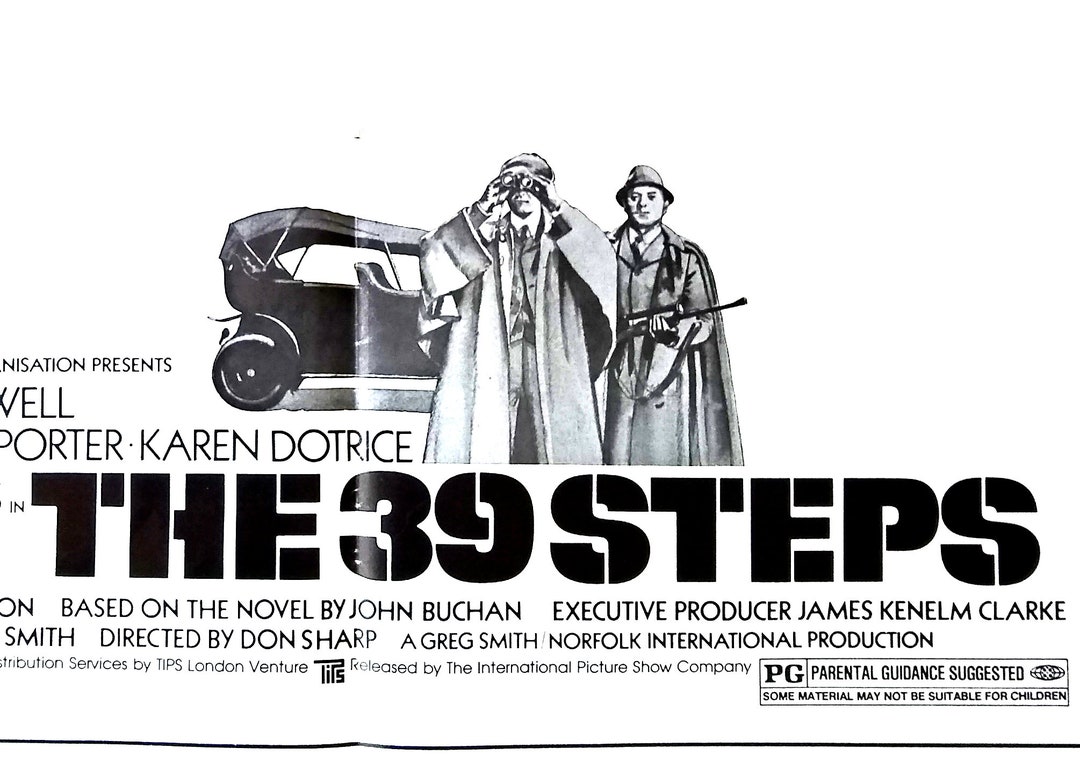 Original 1978 the 39 Steps Movie Poster in Good Condition, Collectible ...