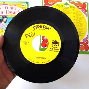 1960s Peter Pan 45 RPM Vinyl Records - F1207 Snow White and the Seven ...