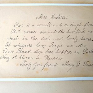 Three Handwritten Victorian Era Poems, Original Antique Written Rhyming ...