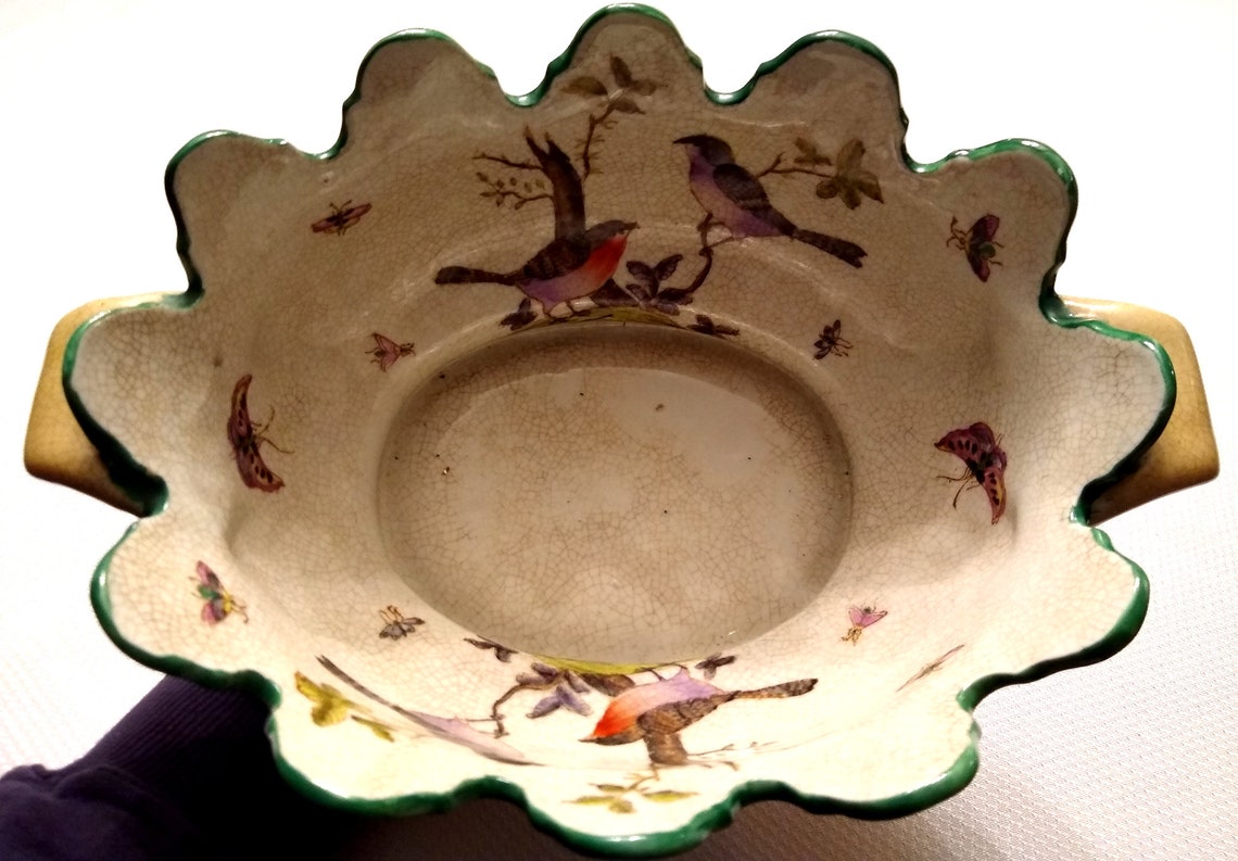 Vintage Chinese Porcelain Monteith Center Bowl With Handles | Etsy