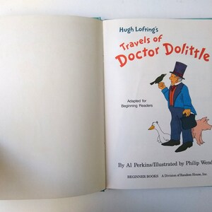 1967 First Edition Travels of Doctor Dolittle Book by Al Perkins, First ...