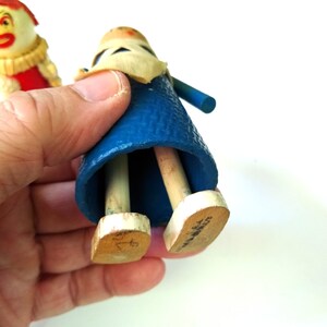 1930s Set Wilson Ramp Walkers, Wood Clown Walker, Old Rustic Wood Toy ...