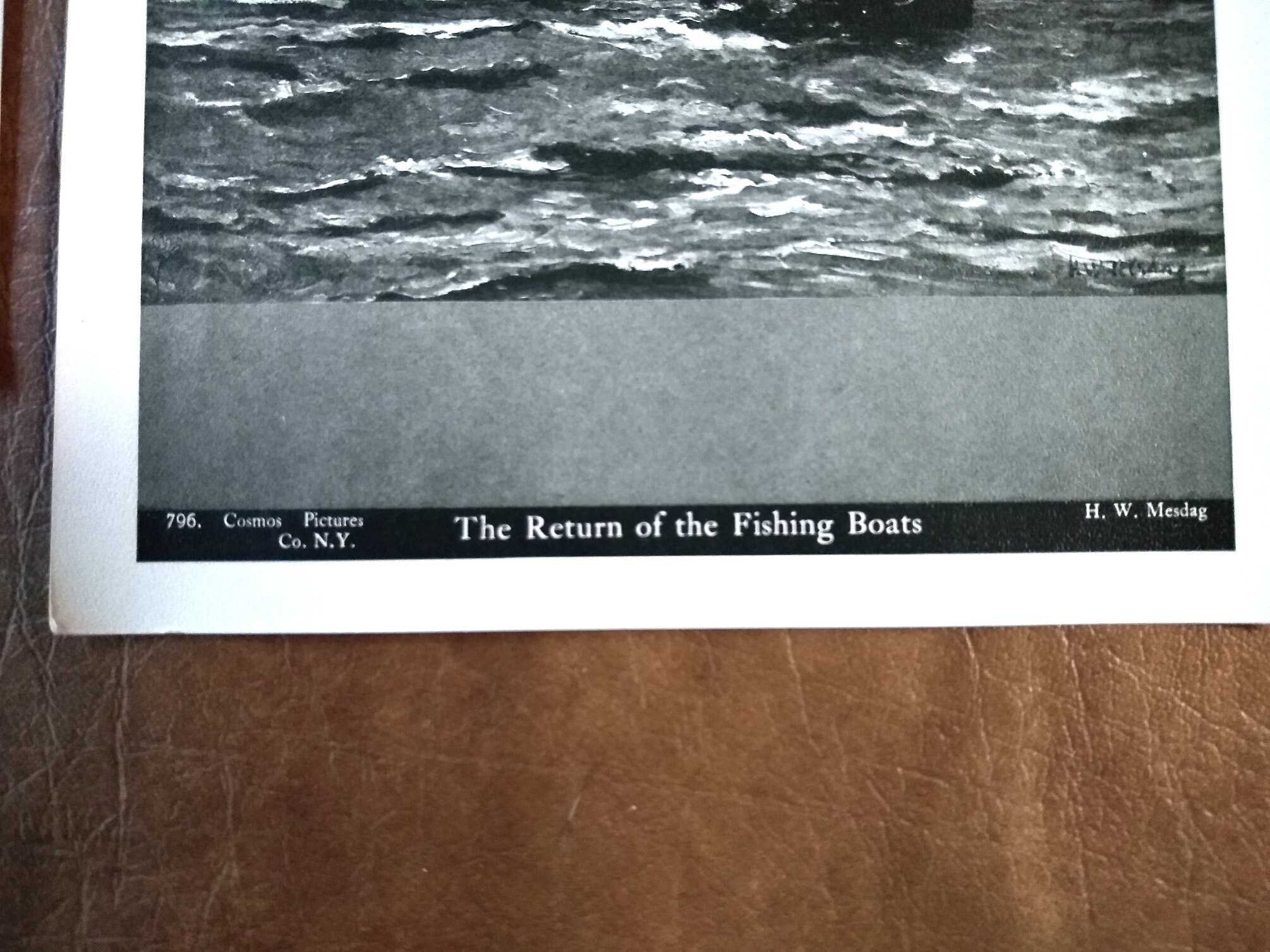 2 Antique Cosmos Pictures Co N.Y. Ocean Prints - the Coming Storm and ...