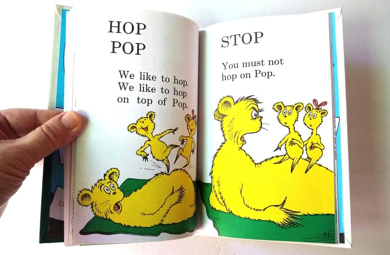 First Edition 1963 Dr. Seuss Hop on Pop Beginner Books in Brand New ...