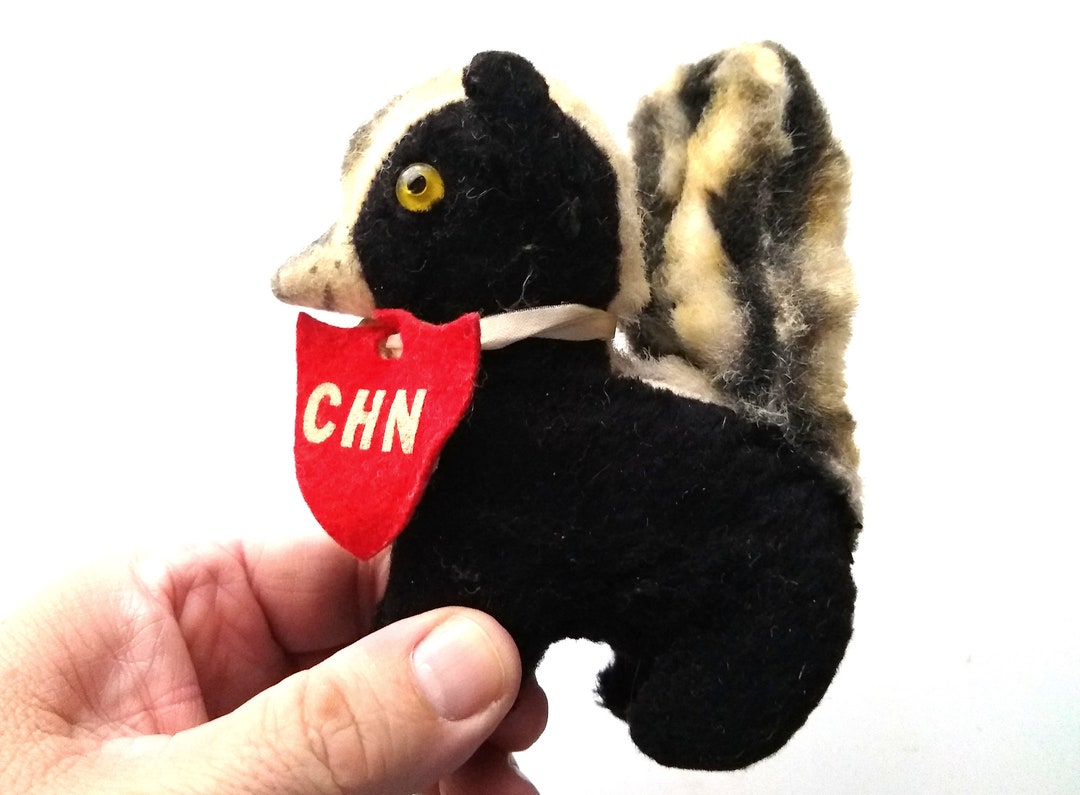 Vintage 1950s Plush Skunk "wee Stinker" Stuffed Pet Sports Doll Wearing ...