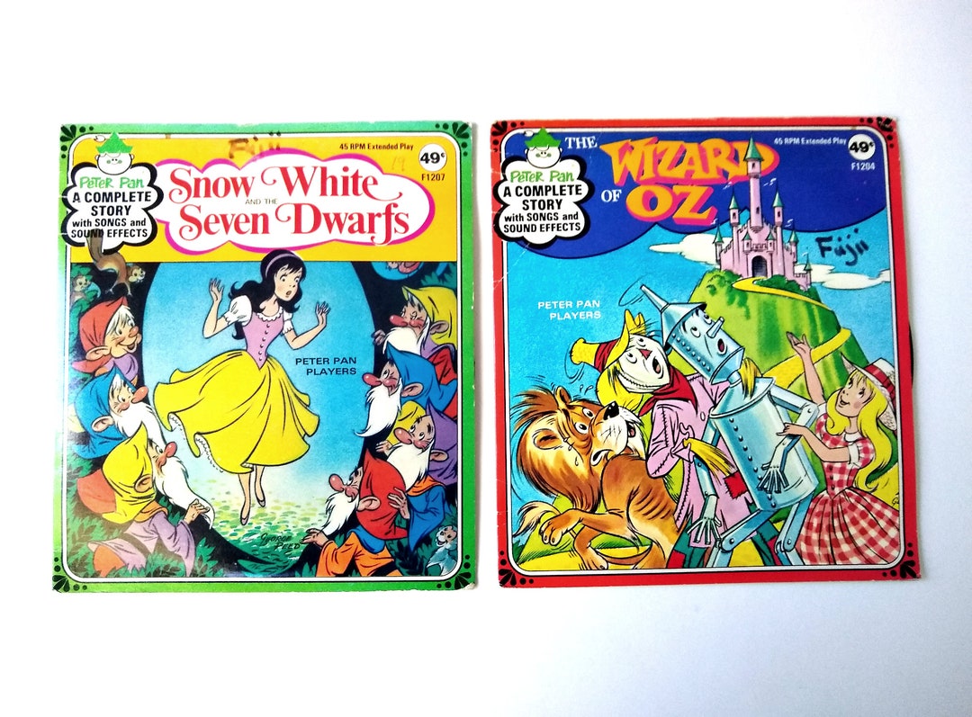 1960s Peter Pan 45 RPM Vinyl Records - F1207 Snow White and the Seven ...