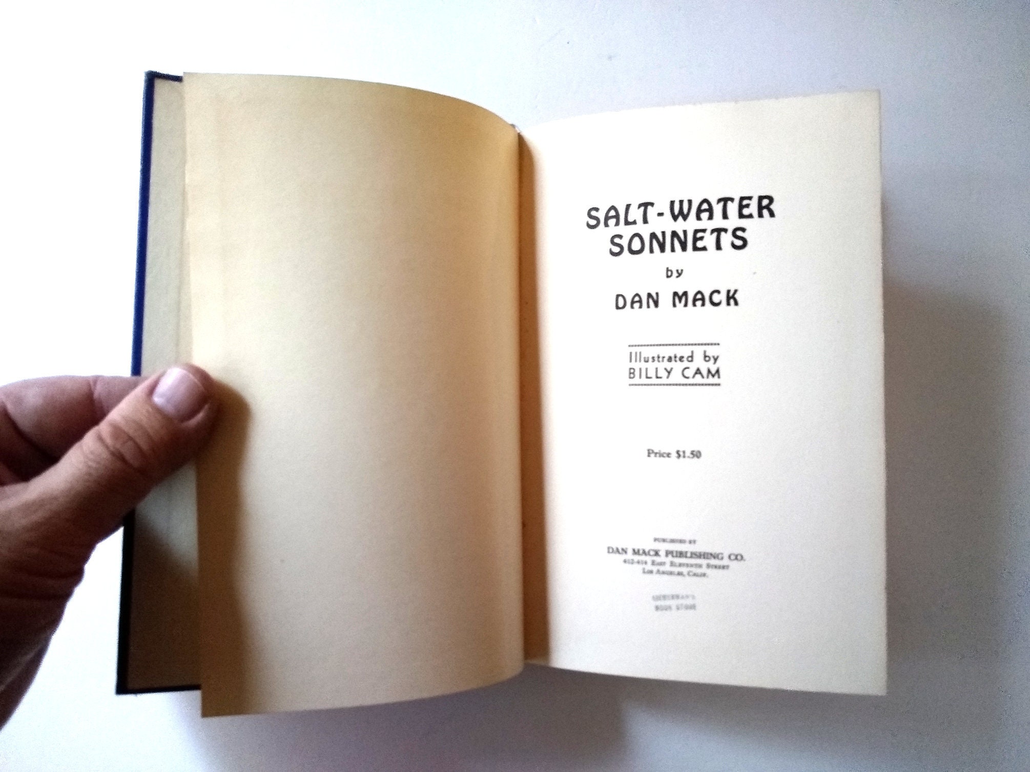 1930 Salt-water Sonnets by Dan Mack, Illustrated Graphic Sonnets ...