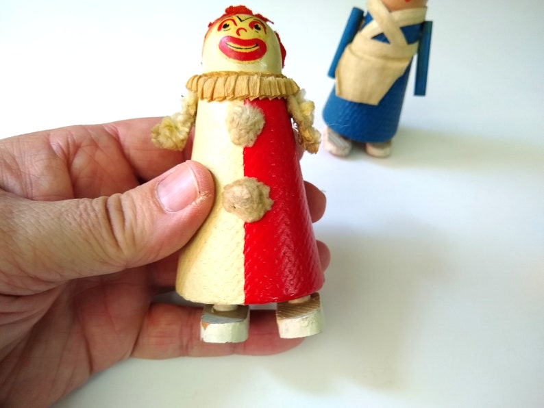 1930s Set Wilson Ramp Walkers Wood Clown Walker Old Rustic - Etsy