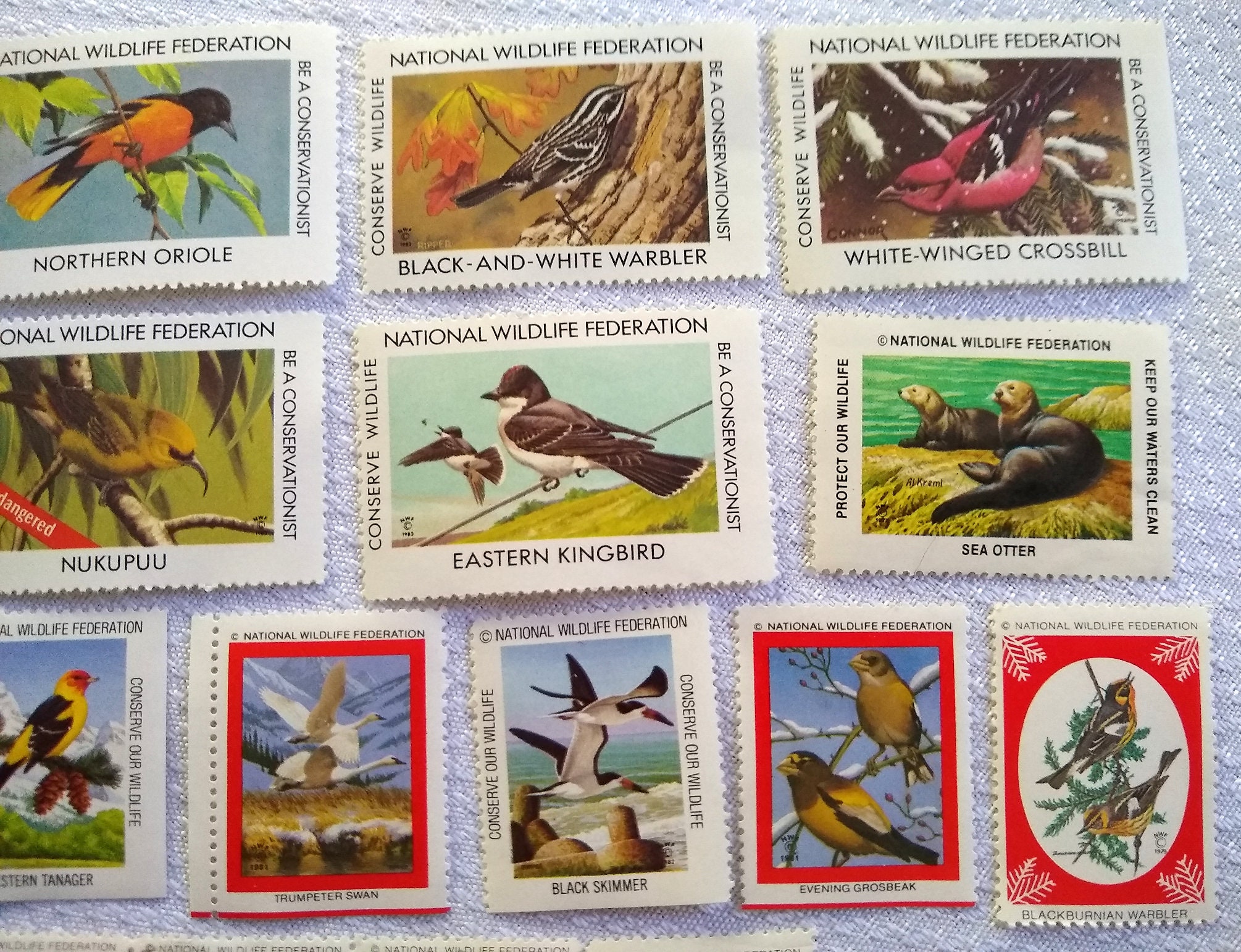 Collectible National Wildlife Federation Stamps From the 1960s - Etsy