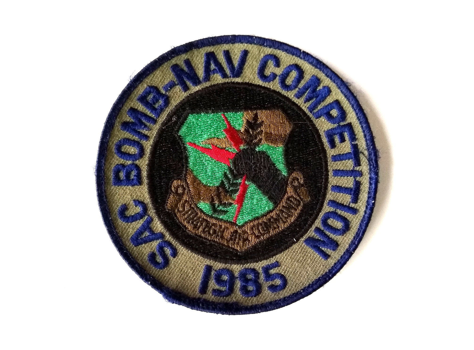 1985 Sac Bomb-nav Competition Subdued Military U.S. Air Force Uniform ...