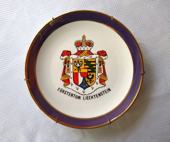 Vintage Furstentum Liechtenstein Crest Coat of Arms Bone China | Etsy