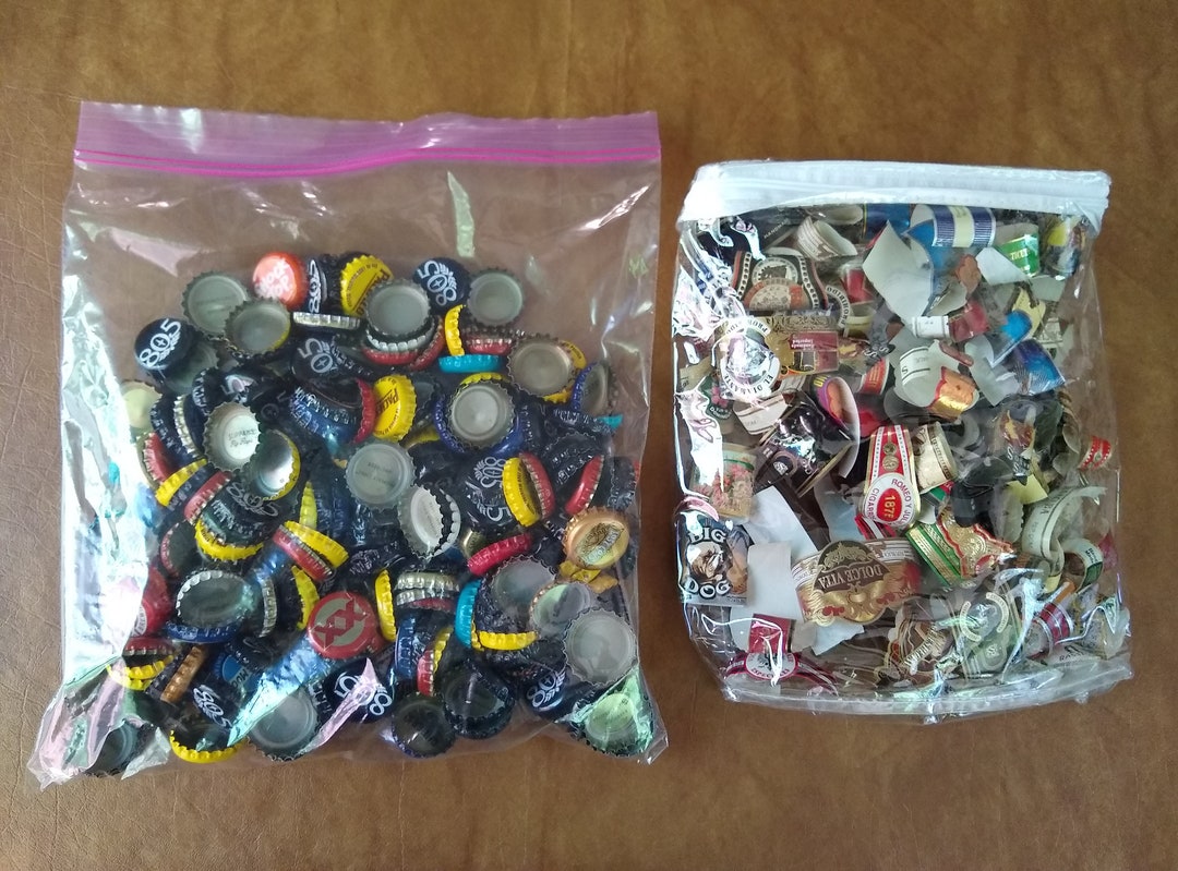 200 Beer Bottle Caps and 100 Used Cigar Rings Used Beer Caps - Etsy