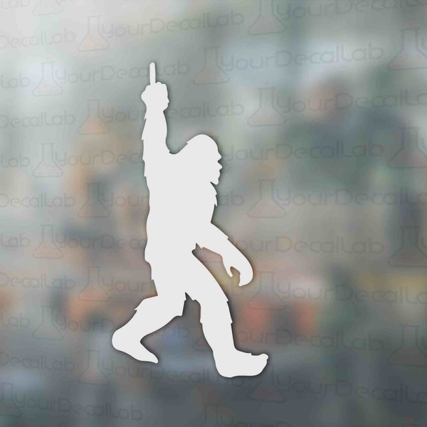 Bigfoot Middle Finger Sticker - Etsy