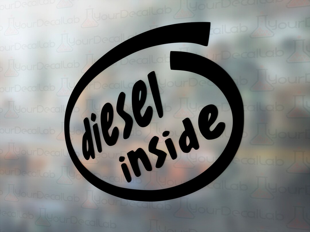 Diesel Inside Decal Many Colors & Sizes - Etsy